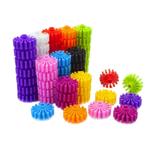 商品名: Gears Interlocking Building Set with Tote 120 Pcs - Occupational Therapy - 10 Colours- Educational RAINBOW TOYFROG ...