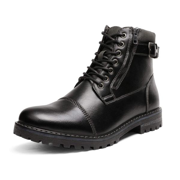 商品名: Bruno Marc メンズ モーターサイクル コンバット オックスフォードブーツ US サイズ: 11 Bruno Marc Men's Engle-05 Black Motorcycle Combat Oxford Boot ...