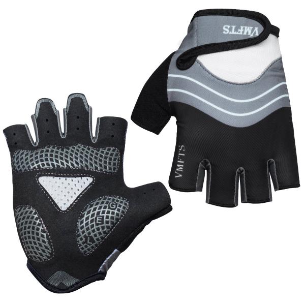 商品名: VMFTS サイクリンググローブ ジェルパッド 指なし スポーツグローブ ウエイトリフティング レーシング バイク クライミング パークル ランニング ブラック M VMFTS Cycling Gloves Gel Pading ...