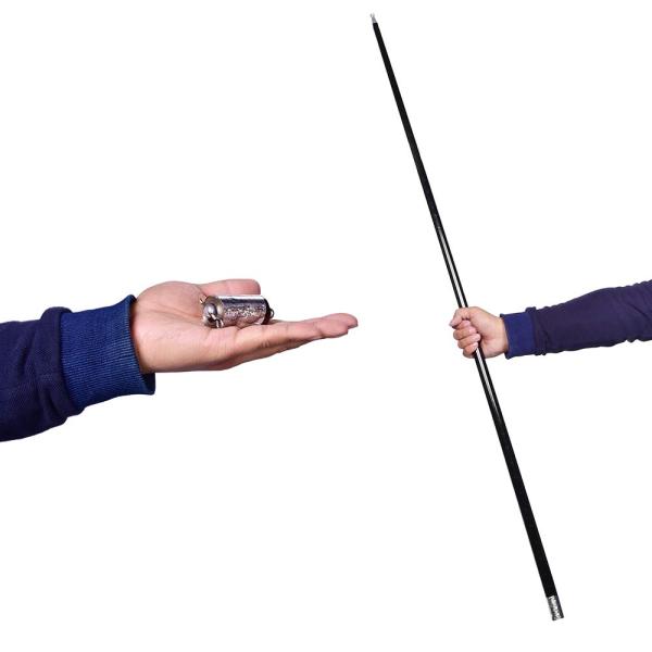商品名: 110cm - 0.6cm Black Metal Appearing Cane Magic Wand For Professional Magician Stage Close-up Magic Trick Magic Acce...