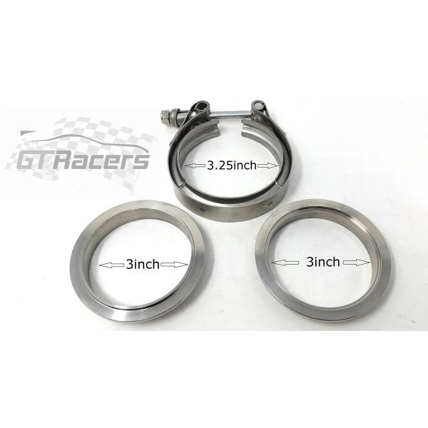 商品名:  GTRacers 3inch 3" inch Self Aligning Male Female V Band Vband V-band Clamp Turbo Downpipe Stainess CNCブランド: GTRace...