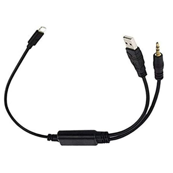 商品名: HAIN 車載用マイクロUSB &amp; 3.5mmオーディオオスジャック Samsung Galaxy &amp; Tabs HTC LG Androidスマートフォン用 Aux音楽充電インターフェースアダプター BMW Mi...