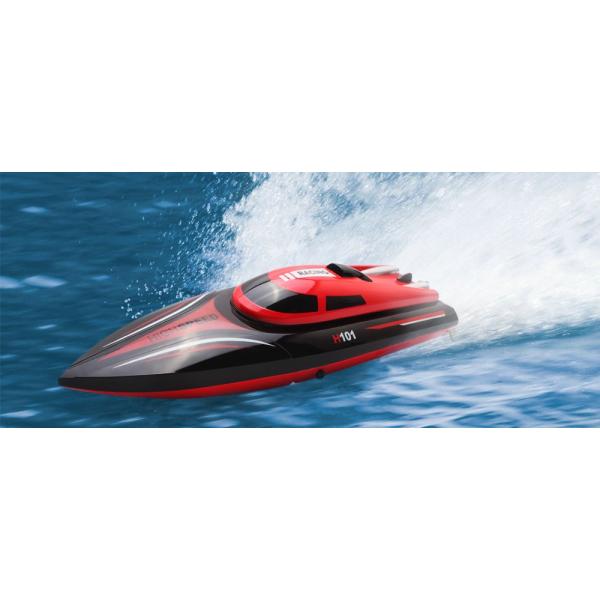 商品名: FMT H101 2.4G リモコン 17インチ オーバーサイズ 25KM/H 180度 フリップ 高速 電動 RC レーシングボート プール 湖 アウトドアアドベンチャー FMT H101 2.4G Remote Control...