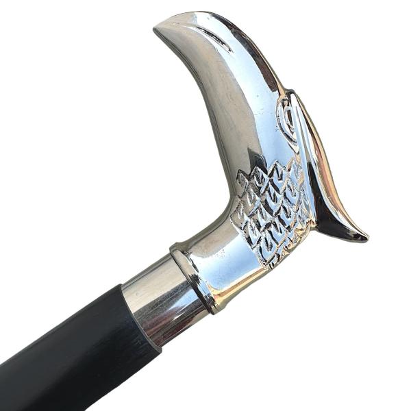 商品名: 木製Walking Stick ? 37 "ヴィンテージ"エボニー"ブラックSheesham Wood Decorated withシルバーハンドルWalking Stick for Men and Women。木製装飾Canes...