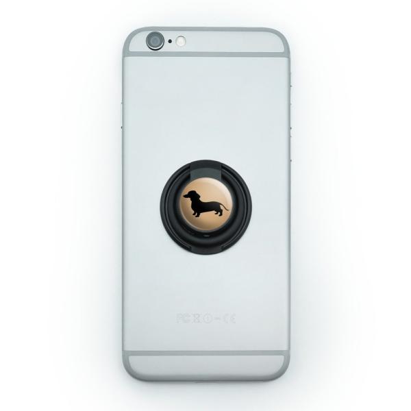 商品名: ダックスフンドウィーナードッグモバイルスマートフォン指リンググリップホルダースタンド Dachshund Wiener Dog Mobile Smart Phone Finger Ring Grip Holder Standブラン...