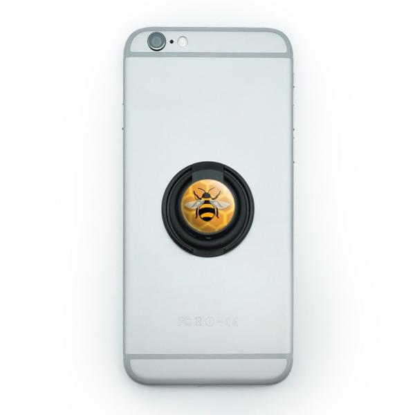 商品名: ビー・ハニカムモバイルスマートフォン指リンググリップホルダースタンド Bee on Honeycomb Mobile Smart Phone Finger Ring Grip Holder Standブランド: GRAPHICS ...