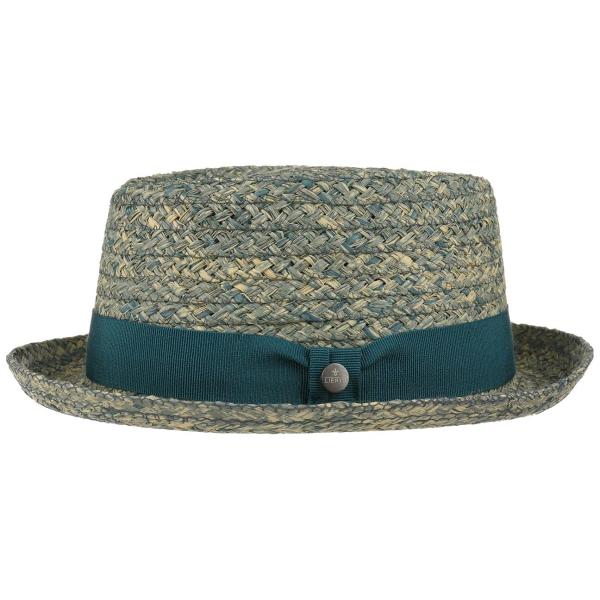 商品名: Lierys HAT メンズ US サイズ: XL (7 1/2-7 5/8) カラー: グリーン Lierys Burney Porkpie Raffia Straw Hat Men Turquoise 7 3/8-7 1/2ブ...