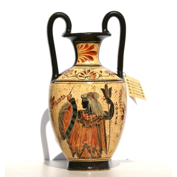 商品名:  Greek Ceramic Amphora Jar Vase Pot Painting Goddess Athena God Zeusブランド: greekartshop商品サイズ: Height: 25 cm (9.84 in...