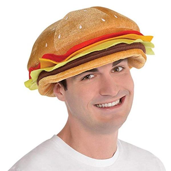 商品名: チーズバーガーハット - ヘッドウェア Fun &amp; Quirky Cheeseburger Hat - 1 Piece - Perfect for BBQs, Costumes &amp; Themed Eventsブラン...