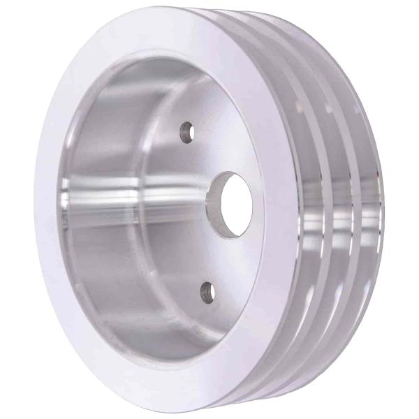 商品名:  JEGS Crankshaft Pulley | For Small Block Chevy Engines | V-Belt | Triple Groove | Short Water Pump | Aluminum | Sa...