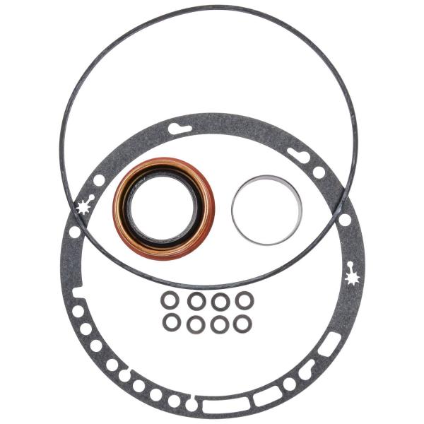 商品名: JEGS フロントポンプシールキット | Chevy/GM TH-350トランスミッション用 | 米国製 | フロントポンプガスケット1個 Oリング1個 メタルクラッドシール (1) ポンプブッシング &amp; (8) ワッシャ...