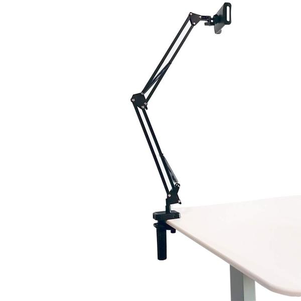 商品名: スマホタブレットスタンド　折りたたみアームクランプ式11.4〜22.9cm　多機種対応　角度自由調整 Cell Phone Holder for Desk, Tablet Holder for Bed 4.0 to 11 Inch...