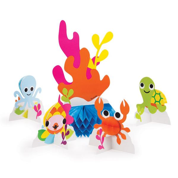 商品名:  Creative Converting 333025 Underwater Themed Honeycomb Centerpiece Cutouts, Multicolor, 13", 5 Ct.ブランド: Party Cent...