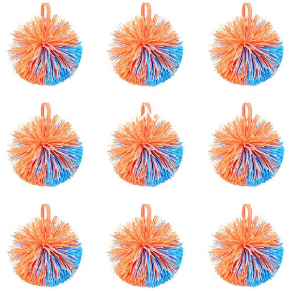 商品名:  2.5" Mini Rubber String Ball Assorted Bulk Bundle, Soft Active Fun Toy, Sensory Fidgets Toys, Stress Balls,Colorfu...