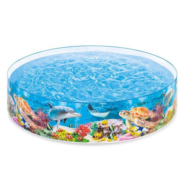 商品名: Intex ディープシーブルー スナップセット キッズ スイミングプール Intex Deep Sea Blue 8 Feet x 18 Inch SnapSet Instant Round Plastic Above Groun...