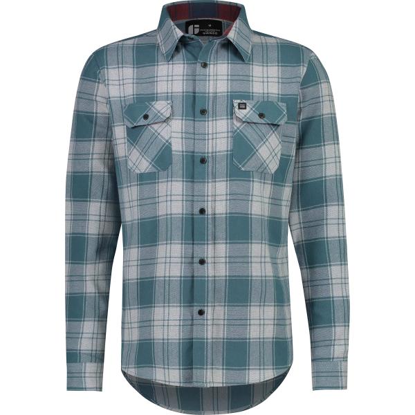 商品名: (XXX-Large, Poseidon Green) - DRY FIT Flannel Shirt for Men - Long Sleeve Button Down Flannels - Men's Plaid Fleece...