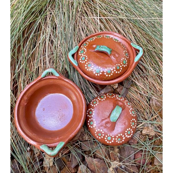 商品名: Salsero De Barro蓋&amp; Serving Spoon従来サルサボウルChip &amp; Dip Molcajete Sauce Mexican Salsero de Barro with Lid &amp; ...