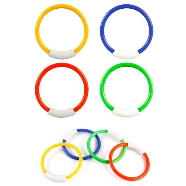 商品名: carykon 8個Dive Rings Underwater Swimming Pool Toy rings-5直径1 / 2インチ Carykon 8 Pcs Dive Rings Underwater Swimming Po...