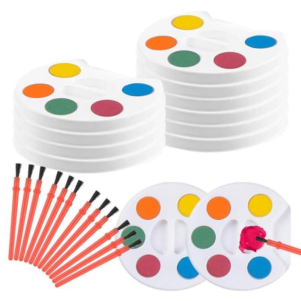 商品名: ArtCreativity ミニペイントセット(12個パック) 各セットには、ペイントブラシ付き5つの水彩絵の具の色が描かれています 芸術的な工芸とサプライ 学校/パーティーの記念品/子供への賞品に最適 ArtCreativity...
