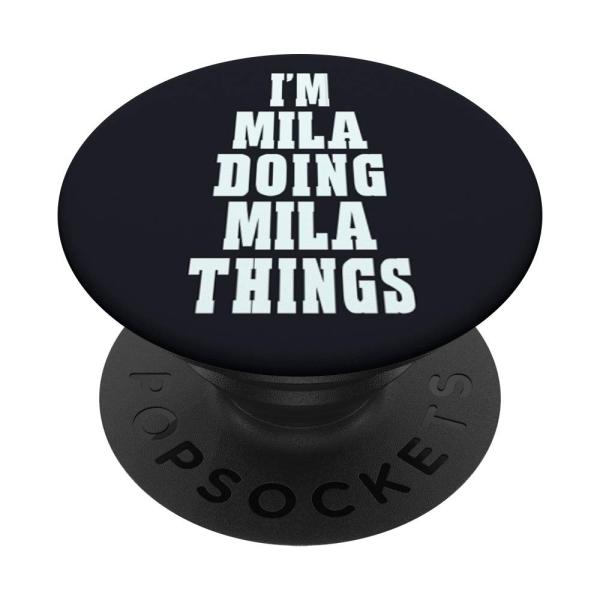 商品名:  I'm Mila Doing Mila Things Funny First Name Pop Socketブランド: Jonam Cell Phones Accessories高さ: 0.762cm横幅: 8.636cm奥行:...