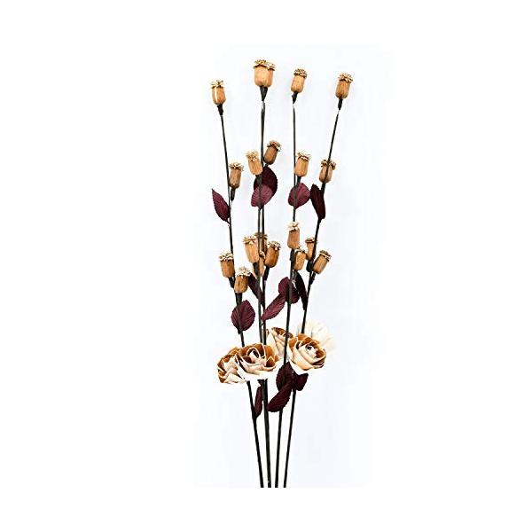 商品名:  Leewadee Decorative Flowers ? Colored Flower Stems for Vases, Loose and Dried Branches with Flowers for Decoration...