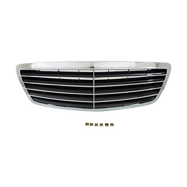 商品名: Garage-Pro グリルアセンブリ メルセデスベンツ S-クラス 2003-2006 クロムシェル/ペイントブラックインサート Garage-Pro Grille Assembly Compatible with MERCED...