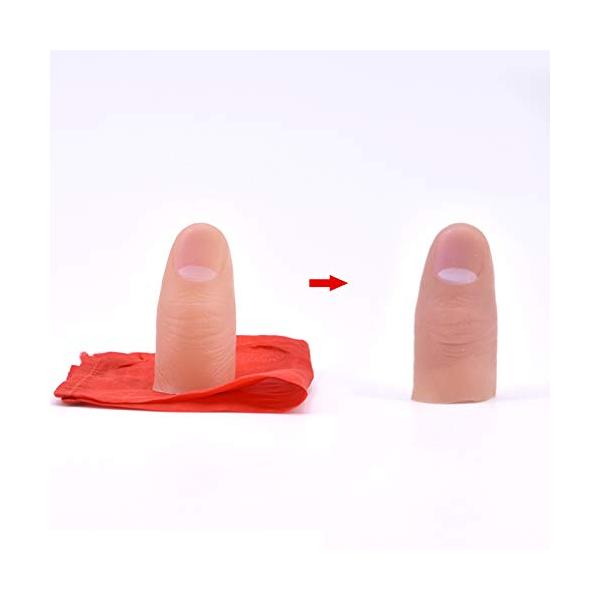 商品名:  Doowops Hard Thumbs - up False Finger Fake Thumb Tip with Silk for Vanishing, Exchanging and Appearing Magic Trick...