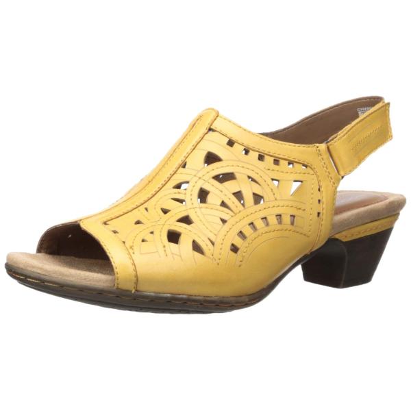 商品名: Cobb Hill Women's Abbott HI Vamp Sling Sandal, Yellow Leather, 090 M US Cobb Hill Women's Abbott HI Vamp Sling Sand...