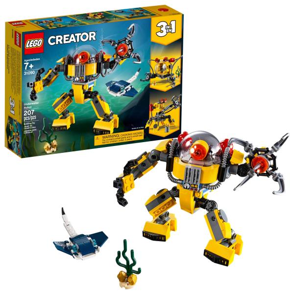 商品名:  LEGO Creator 3in1 Underwater Robot 31090 Building Kit (207 Pieces)ブランド: LEGO商品サイズ: One Size高さ: 26.0096cm横幅: 18.999...