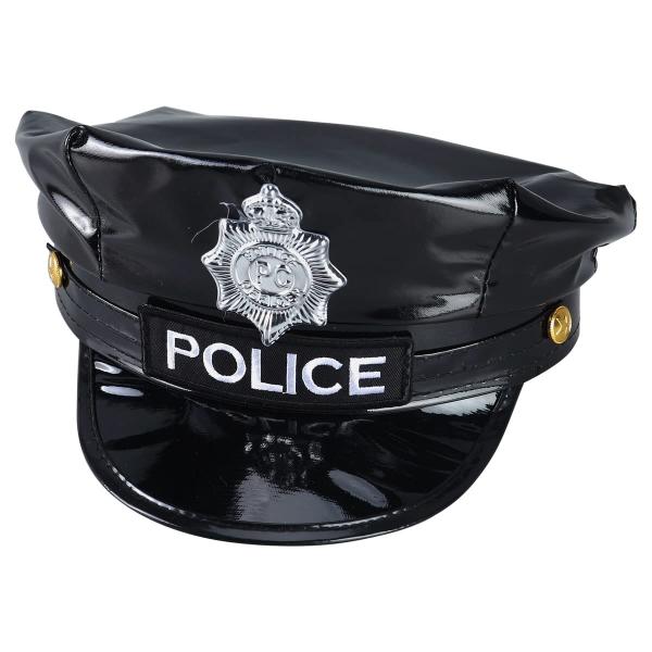 商品名:  BinaryABC Police Hat Badge,Cop Hat,Officer Hat, Halloween Costume Cosplay Party Accessories (Black)ブランド: BinaryABC...