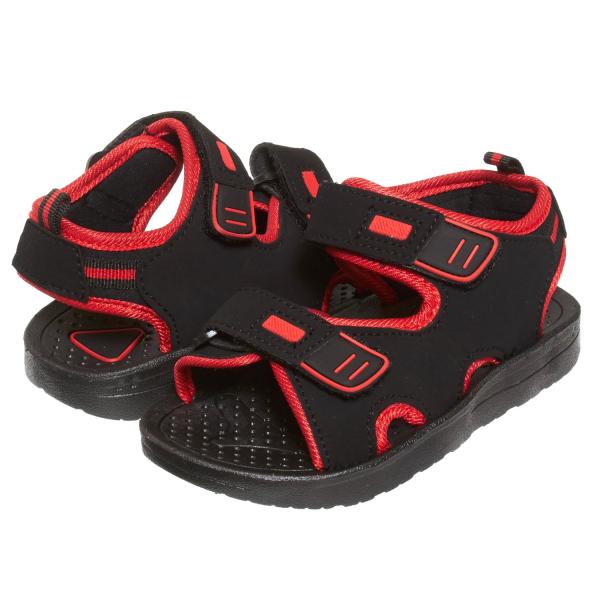 商品名: PROPEL X ボーイズ US サイズ: 2/3 Little Kids カラー: レッド PROPEL X Boys Double Strapped Closed-Toe Sport Sandals, Red/Black, 2...