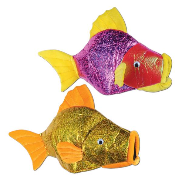 商品名: Beistle S60837AZ2 フィッシュハット 2ピース OSFM マルチカラー Beistle Plush Fish Hats, 2 Pieces ? One Size Fits Most, Assorted Colors...