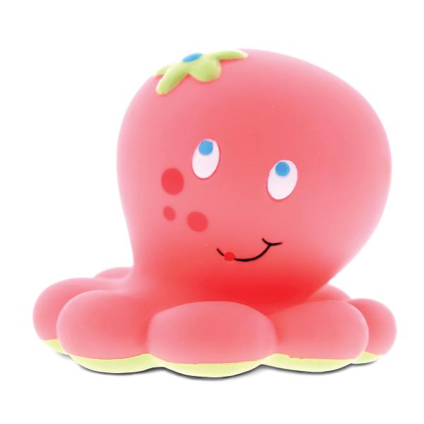 商品名: DolliBu タコ ゴム製 お風呂 おもちゃ スクワター ピンク お風呂 バディ 楽しい フローター アニマル コレクション 2.75インチ 赤ちゃんへのお手頃なギフト 年齢制限なし お風呂 プール おもちゃ ウォーターパーティ...