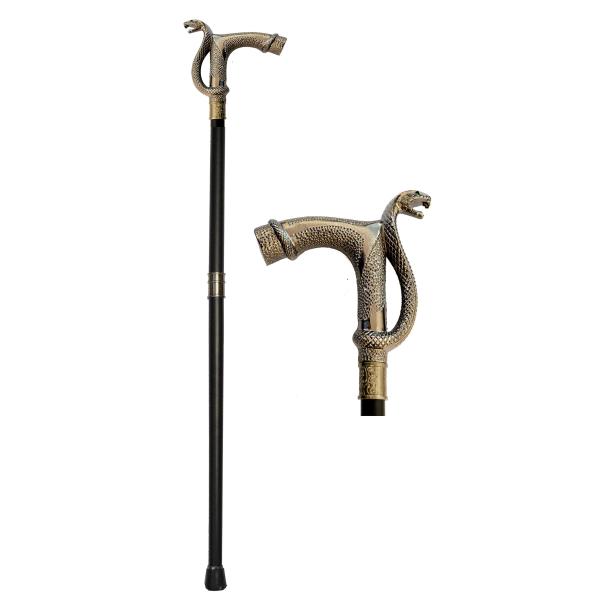 商品名:  Cobra Head Walking Cane (with Free Pocket Watch Worth $9.99 While Supplies Last)ブランド: SplendidGifts商品番号: 素材: Plast...