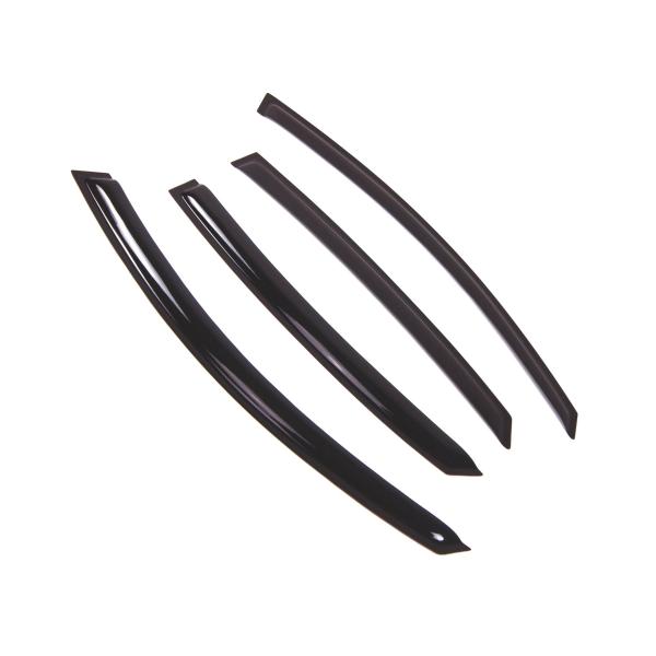 商品名: Tuningpros WD2-500 屋外取り付け ウィンドウ バイザー ディフレクター レインガード ダークスモーク 4個セット 2004-2007 Audi A8対応 Car Window Rain Guard | Outsi...