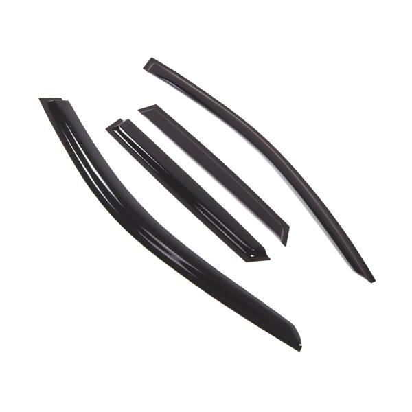 商品名: Tuningpros WD2-776 外付けウィンドウ バイザー ディフレクター レインガード ダークスモーク 4個セット 2013-2015 Audi A3 ハッチバック対応 Car Window Rain Guard | Ou...