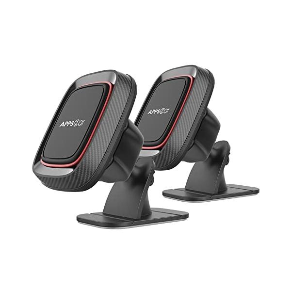 商品名: APPS2Car 磁気携帯電話カーマウント 2個パック 頑丈 貼り付け式携帯電話ホルダー 驚きの強力な磁石内蔵 ハンズフリー磁気カーフォンホルダーマウント 強力なVHB粘着マウント付き [2 Pack] Magnetic Phon...