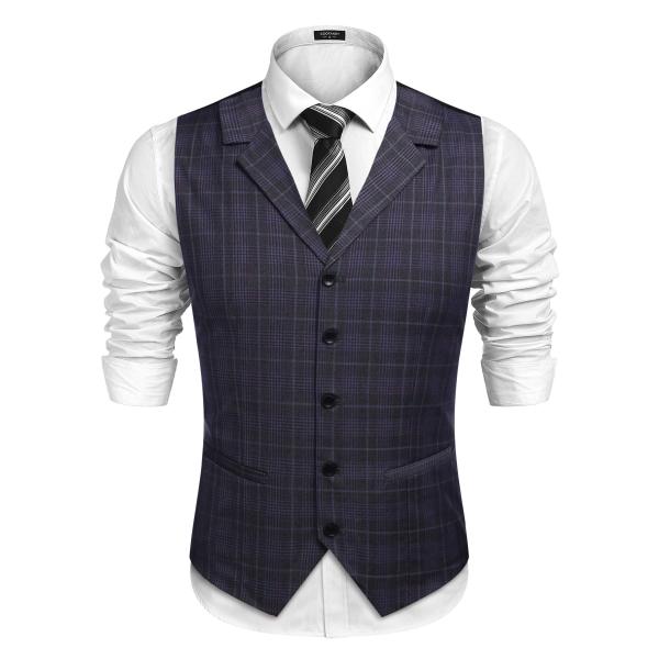 商品名: COOFANDY メンズ ビジネススーツ ベスト スリムフィット ツイルドレス ウエストコート ウェディングパーティー ディナー用 US サイズ: Medium カラー: グレー COOFANDY Mens Vests Dress...