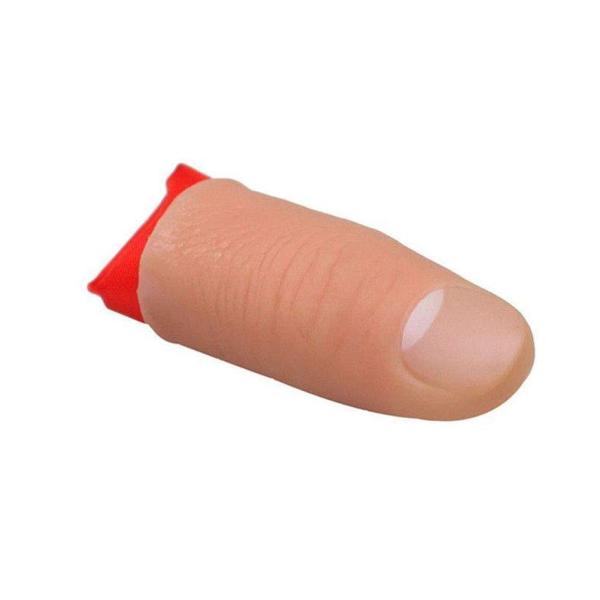 商品名:  STOBOK 2PCS Magic Trick Fingers Fake Fingers Soft Thumb Tips Stage Show Prop Prank Toy with Red Silk Training Clot...