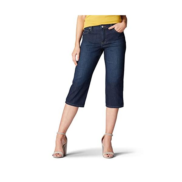 商品名: Lee レディース リラックスフィット カプリパンツ US サイズ: 12 カラー: ブルー Lee Women's Relaxed Fit Capri Jean, Lagoon, 12ブランド: Lee(リー)商品サイズ: 12...