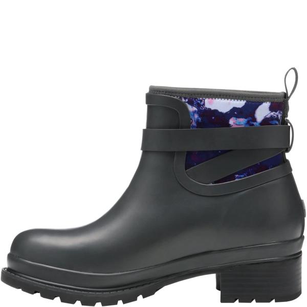 商品名: Muck Boot レディース リバティアンクルラバーブーツ US サイズ: 10 カラー: グレイ Muck Boot Women's Liberty Ankle Rubber Boot, Gray/Floral, 10 Med...