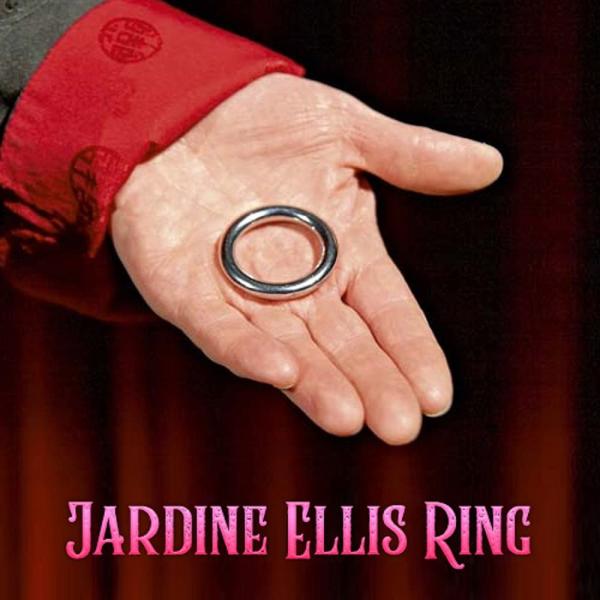 商品名: MilesMagic マジシャンのジャーディンエリスリング 本付き シルバーメタルギミック貫通マジックトリック MilesMagic Magician's Jardine Ellis Ring with Book Silver M...