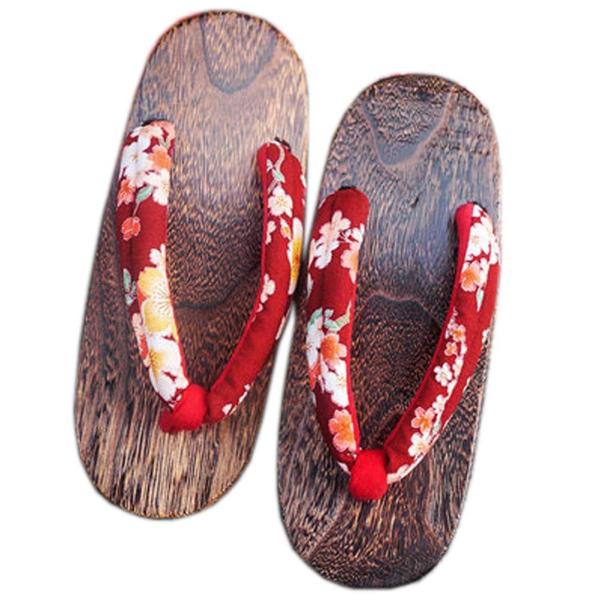 商品名: 日本の伝統的な靴コスプレスリッパ木製下駄下駄サンダル、K-05 FANCY PUMPKIN Japanese Traditional Shoes Cosplay Slippers Wooden Clog Geta Sandals,...