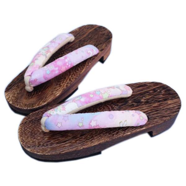 商品名: 日本の伝統的な靴コスプレスリッパ木製下駄下駄サンダル、K-01 FANCY PUMPKIN Japanese Traditional Shoes Cosplay Slippers Wooden Clog Geta Sandals,...