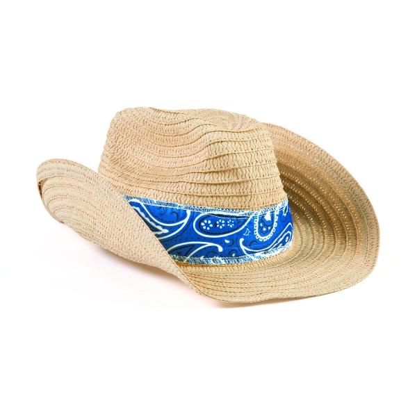 商品名: ウェスタンカウボーイハット ブルーバンダナ付き (12個セット) パーティーアクセサリー Fun Express Cowboy Hat For Men &amp; Women - Set of 12 Hand Washable C...
