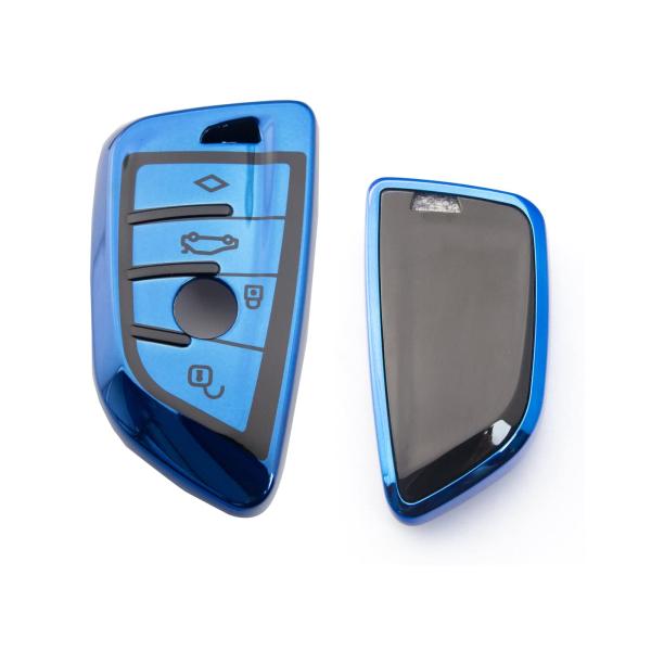 商品名:  Xotic Tech Set Soft TPU Full Cover Key Cover Fob Holder Case Compatible with BMW 2 3 5 6 7 Series X1 X2 X3 X5 X6(B...