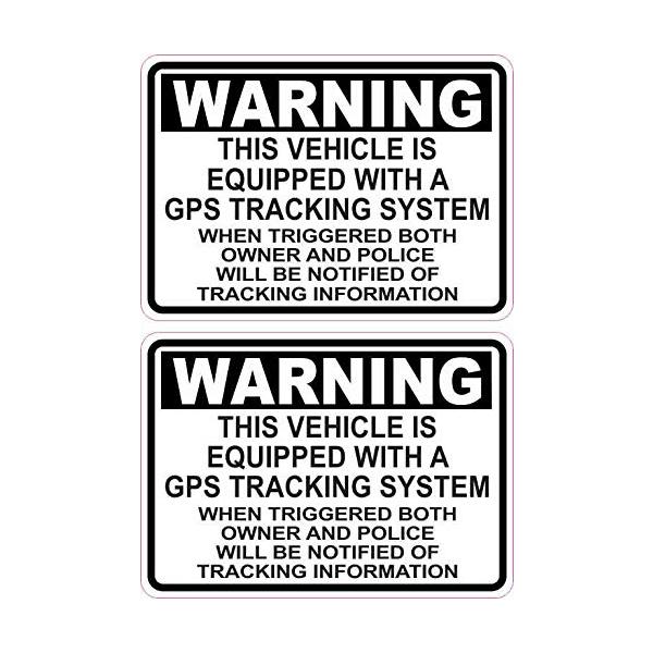 商品名: 3.5インチ x 2.5インチ GPSトラッキングステッカー搭載車両。 StickerTalk Vehicle Equipped with GPS Tracking Vinyl Stickers, 3.5 inches by 2....
