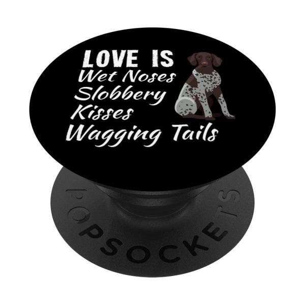 商品名:  German Shorthair Pointer Dog Pop Socket Phone Holder PopSockets PopGrip: Swappable Grip for Phones &amp; Tabletsブラ...