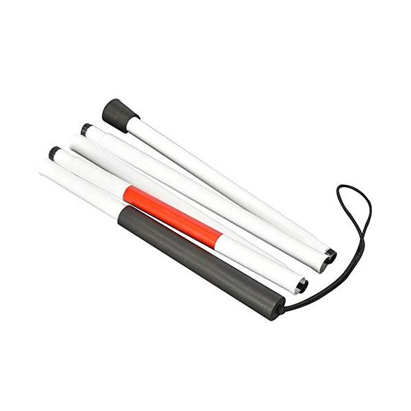 商品名:  Easyinsmile Folding Blind Cane for The Blind, 4/5 Section Aluminum Construction,Reflective Red/Pink (4section)ブランド...
