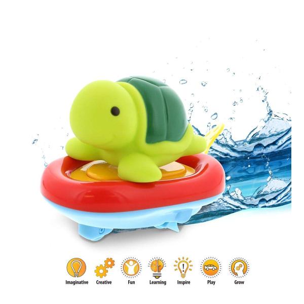 商品名:  Dollibu Boat Racer Buddy, Fun Educational Bath Toy Finger Puppet Pull and Go Water Racing Sea Life Pal for Shower ...